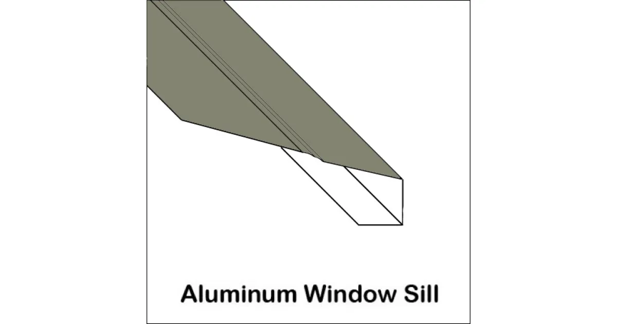 Aluminum Window Sill With Ridge