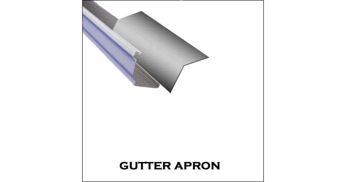 Custom Aluminum Gutter Apron Flashing | Drip Edge for Gutters | Trim Bender