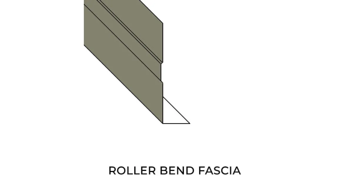 Aluminum Fascia With Roller Bend