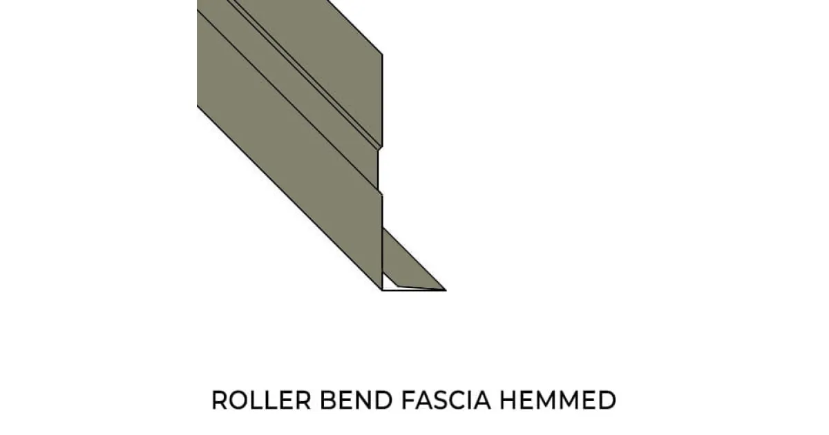 Aluminum Fascia With Roller Bend Hemmed